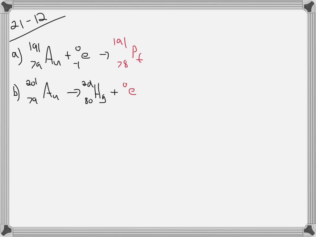 SOLVED:Write balanced nuclear equations for the following ...