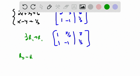 SOLVED:Solve each system of equations using matrices (row operations ...