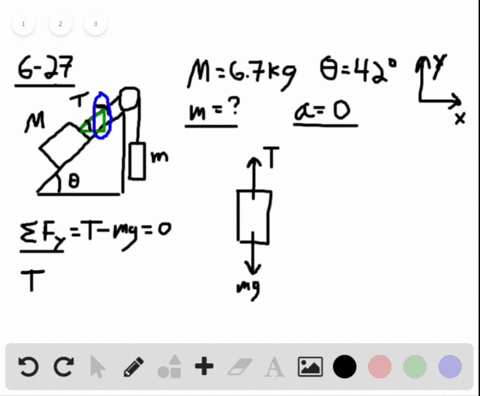 SOLVED:Two blocks are connected by a string, as shown in FIGURE 6-44. The smooth inclined ...