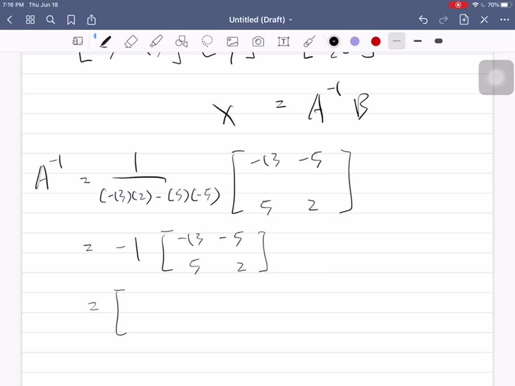 ⏩SOLVED:Solving a Linear System as a Matrix Equation Solve the… | Numerade