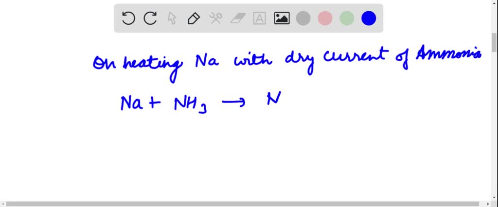 SOLVED:On heating sodium metal in a current of dry ammonia, the ...