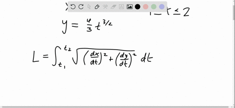 Set up an integral that represents the length of the curve. Then use your calculator to find the ...