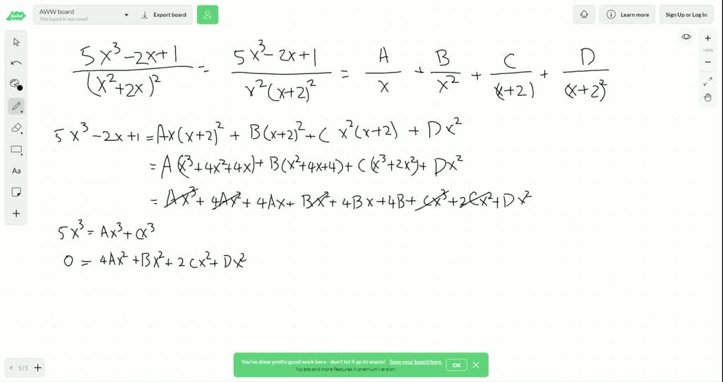 SOLVED:For the following exercises, find the decomposition of the partial fraction for the ...
