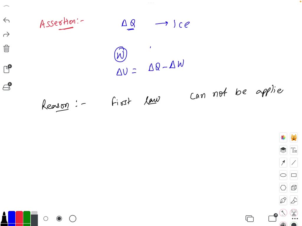 SOLVED:Assertion: Suppose ΔQ is the heat given to an ice cube to melt it. Magnitude of work done ...