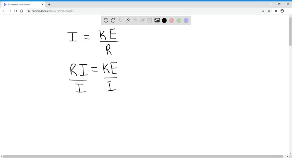 SOLVED:Solve formula for the specified variable. I=(k E)/(R) for R