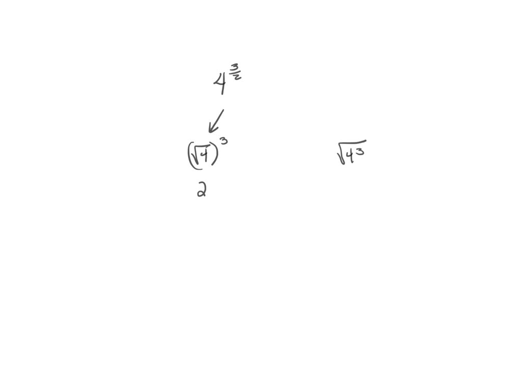 Explain what 4^3 / 2 means, then calculate 4^3 / 2 in two different ...