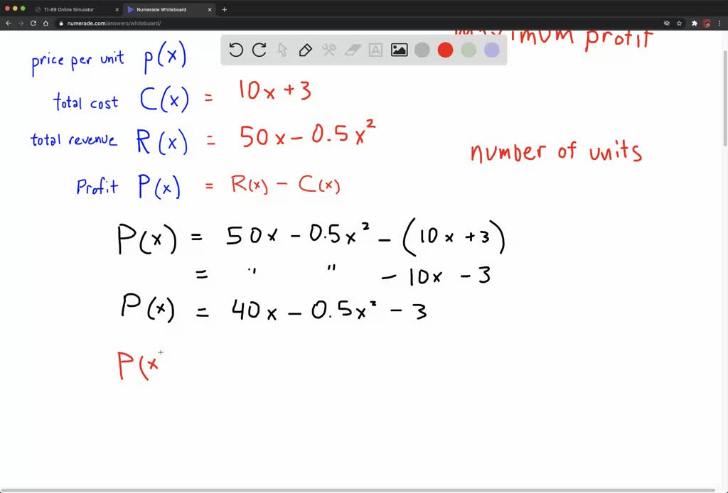 SOLVED Find The Maximum Profit And The Number Of Units That Must Be SOLVED Find The Maximum Profit And The Number Of Units That Must Be