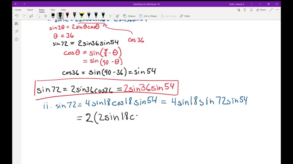 SOLVED:(a) Use your calculator to check that sin18^∘ sin54^∘=1 / 4 (b ...