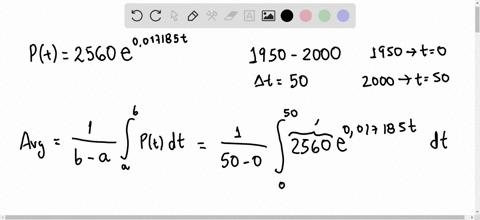 SOLVED:In Example 3.8.1 we modeled the world population in the second ...