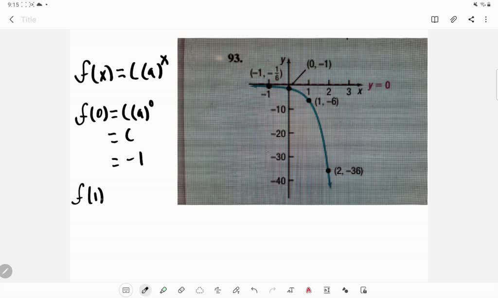 SOLVED:Determine the exponential function whose graph is given. SOLVED:Determine the exponential function whose graph is given.