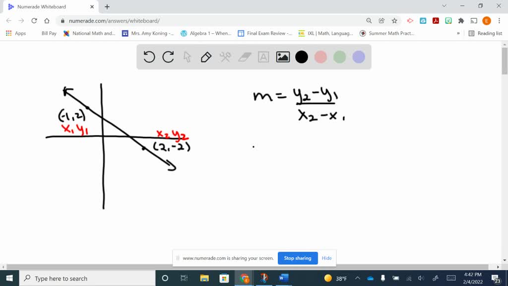 ⏩SOLVED:Use the points shown on each graph to find the slope of each… | Numerade