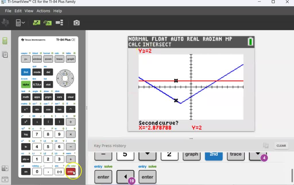 For the following exercises, input the left-hand side of the inequality as a Y 1 graph in your ...
