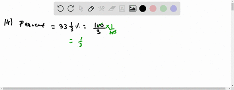 SOLVED:To use the basic percent equation Circle 33 (1)/(3) % of the ...