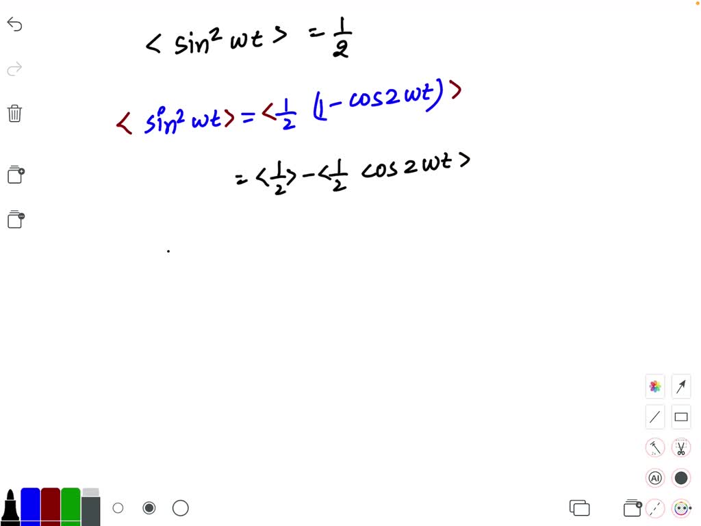 SOLVED Show By Direct Calculation That Sin 2 t 1 2 Where SOLVED Show By Direct Calculation That Sin 2 t 1 2 Where