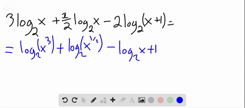 SOLVED:Write each as a single logarithm. Assume that variables ...
