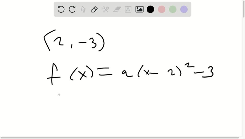Solved Finding Quadratic Functions Find A Function F Whose Graph Is A Parabola With The Given