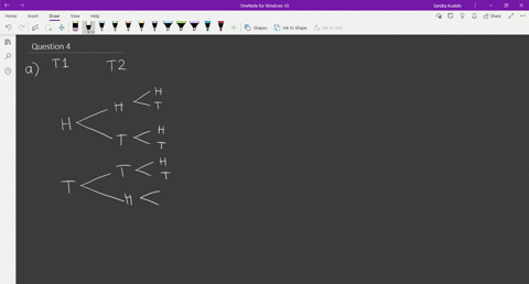SOLVED: Consider the experiment of tossing a coin three times. a ...