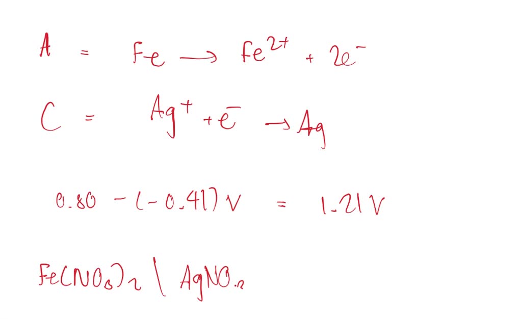 SOLVED:You have the following setup to construct a cell under standard ...