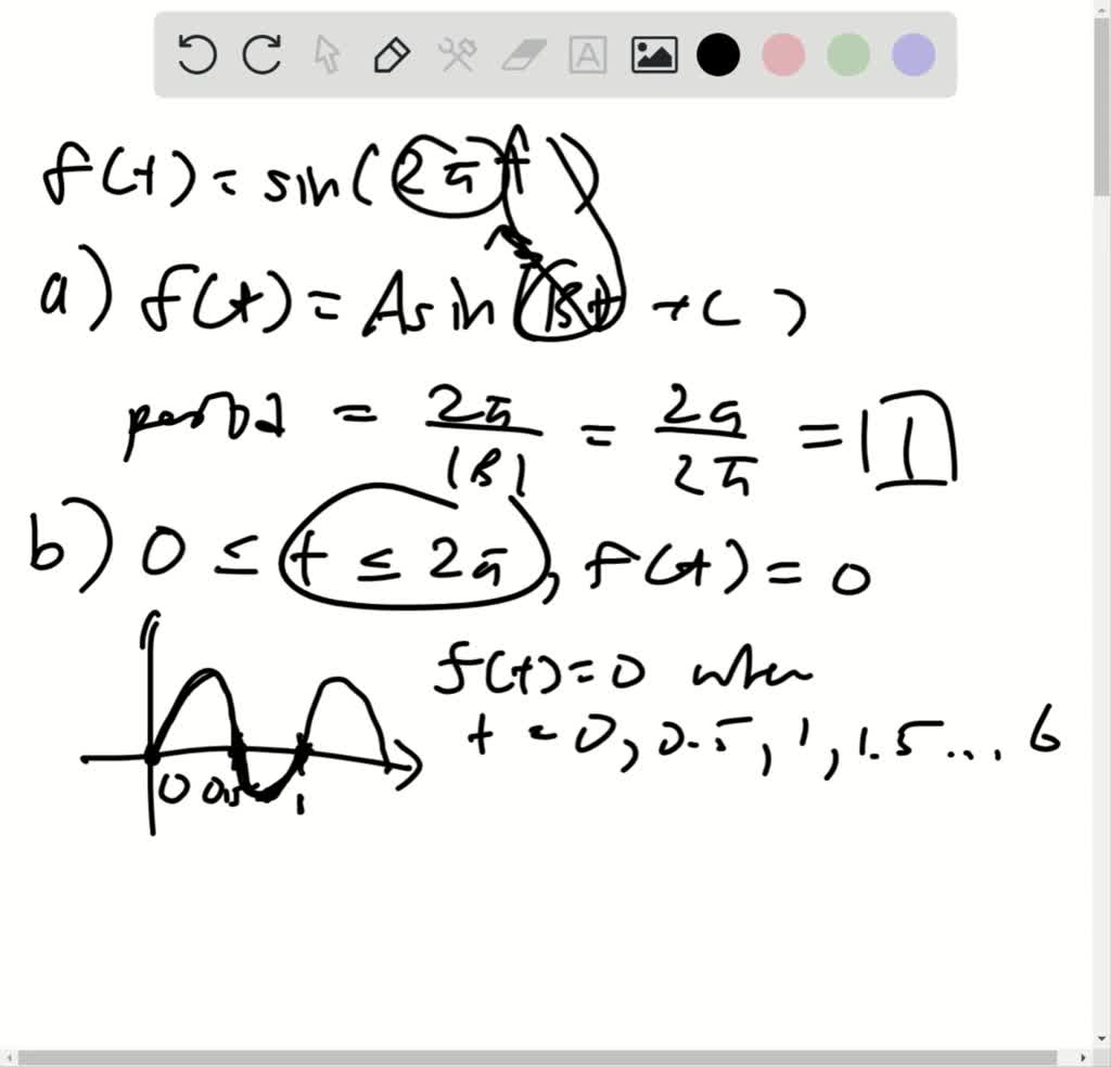 SOLVED a What Is The Period Of F t sin2 t b For What Values Of SOLVED a What Is The Period Of F t sin2 t b For What Values Of