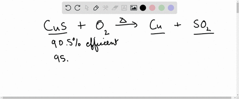 SOLVED:The roasting of covellite, CuS, is a process by which free ...