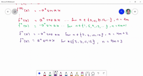 ⏩SOLVED:Calculate enough derivatives of the given function to enable… | Numerade