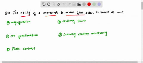 SOLVED:The ability of a microscope to reveal fine detail is known as (a ...