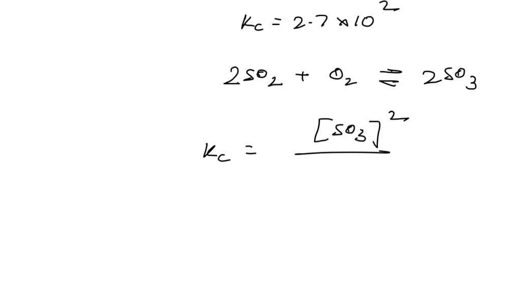 An equilibrium mixture of O2, SO2, and SO3 contains equal ...
