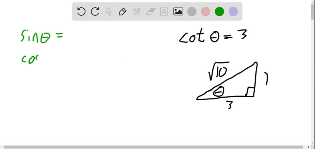 SOLVED:Evaluating Trigonometric Functions, sketch a right triangle corresponding to the ...