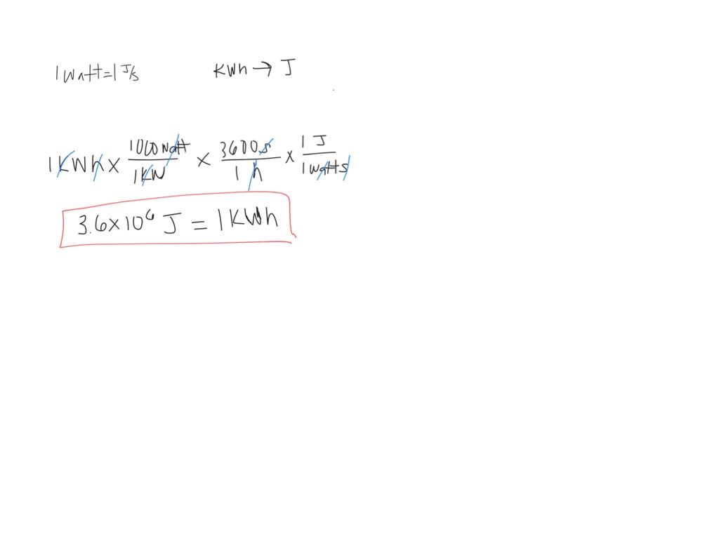 SOLVED A Watt Is A Measure Of Power the Rate Of Energy Change Equal