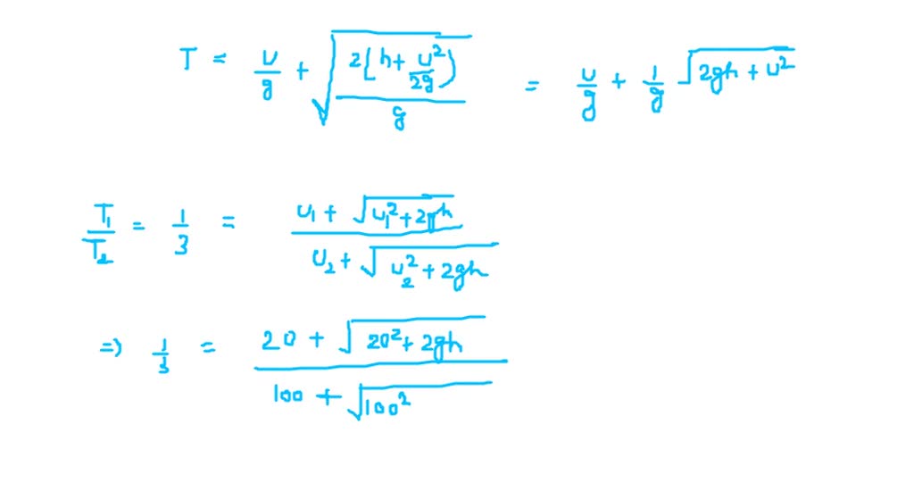 ⏩SOLVED:Two particles are projected vertically upwards with speed 20… | Numerade