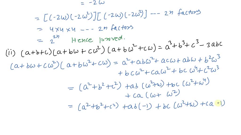 SOLVED:Suppose 2R ∈R^* and ω∈R is a primitive 2^n th root of unity. (a ...