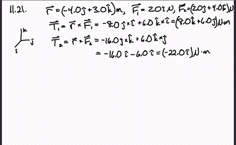 ⏩SOLVED:Torque Revisited In unit-vector notation, what is the torque… | Numerade