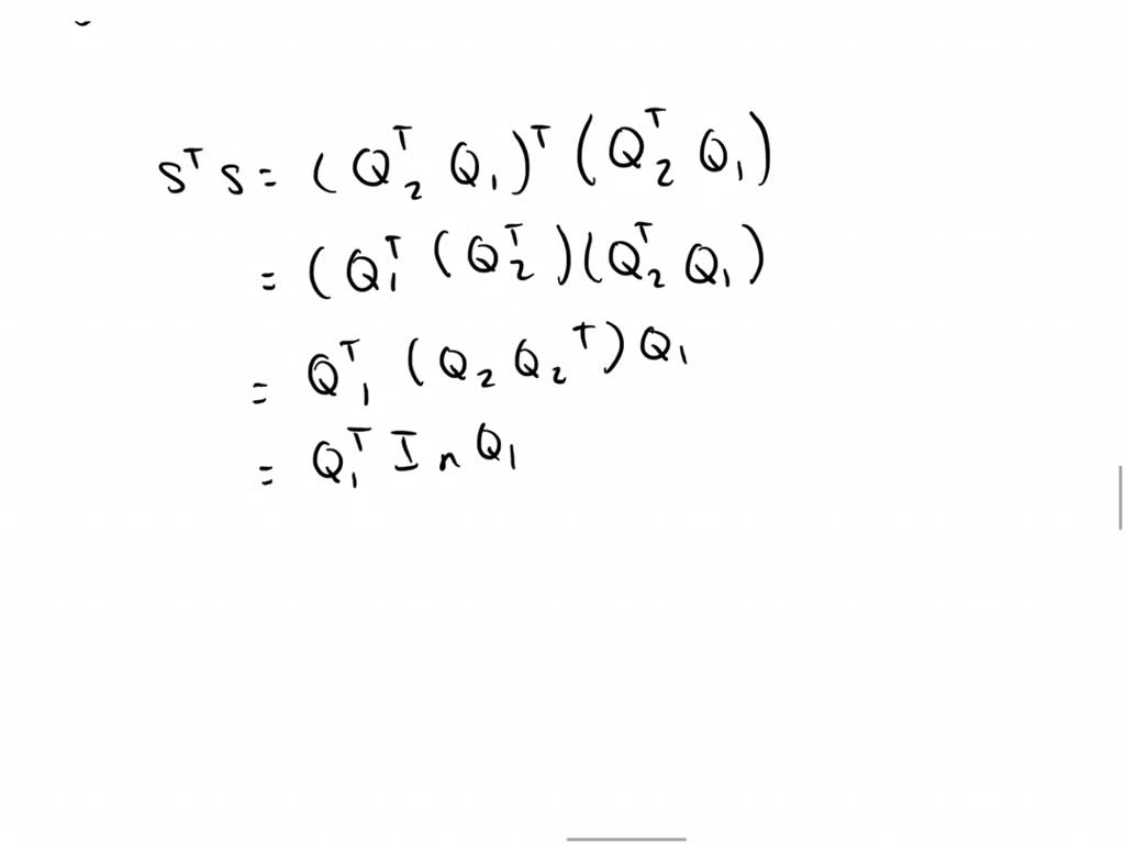 Suppose S Is An N ×n Matrix Whose Columns Form An Orthogonal But Not Orthonormal Basis Of ℝ N