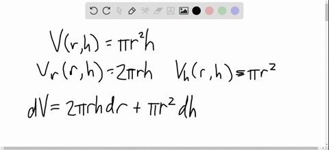 SOLVED:For the following exercises, complete each task. The volume of a ...