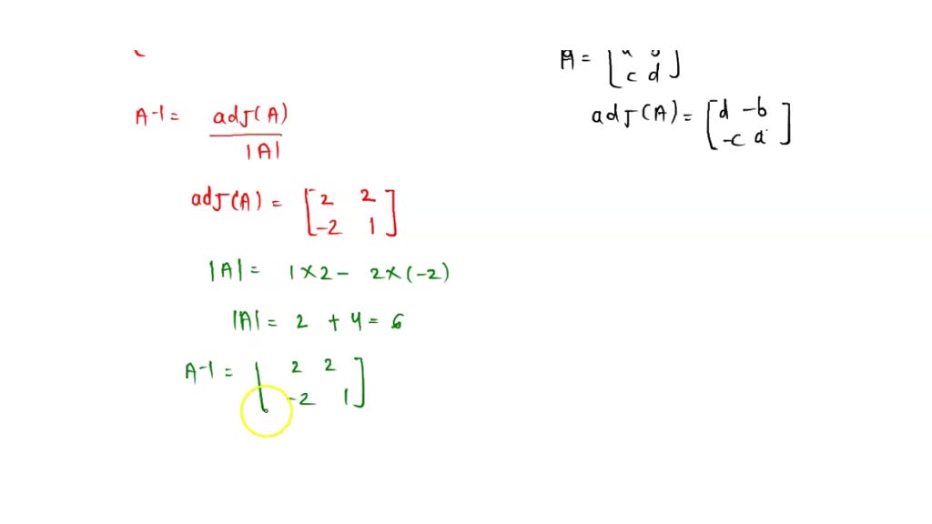 SOLVED:Find |A^-1| . Begin by finding A^-1, and then evaluate its ...