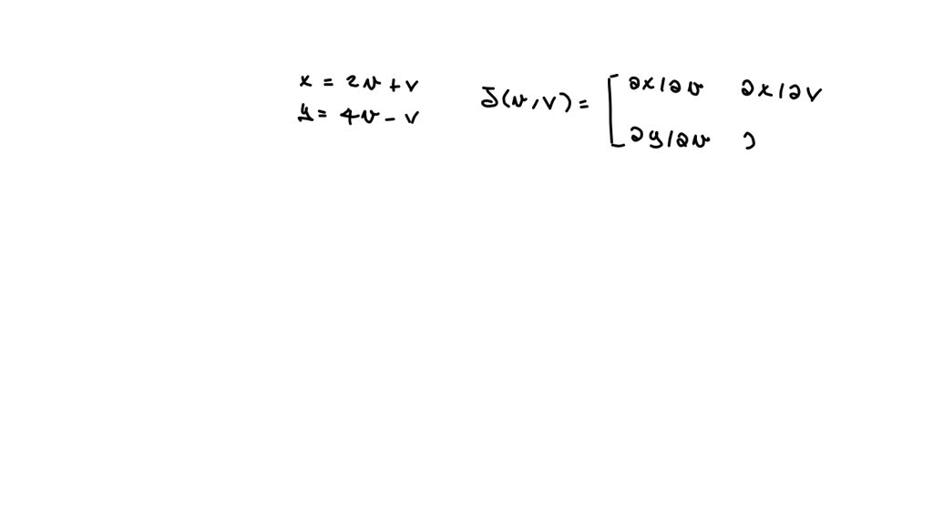 SOLVED:Determine the inverse mapping of the transformation: u=x-2 y, v ... SOLVED:Determine the inverse mapping of the transformation: u=x-2 y, v ...