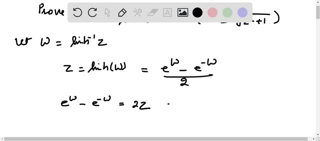 Derive formula (10) for sinh ^-1 z by modifying the procedure used to ...