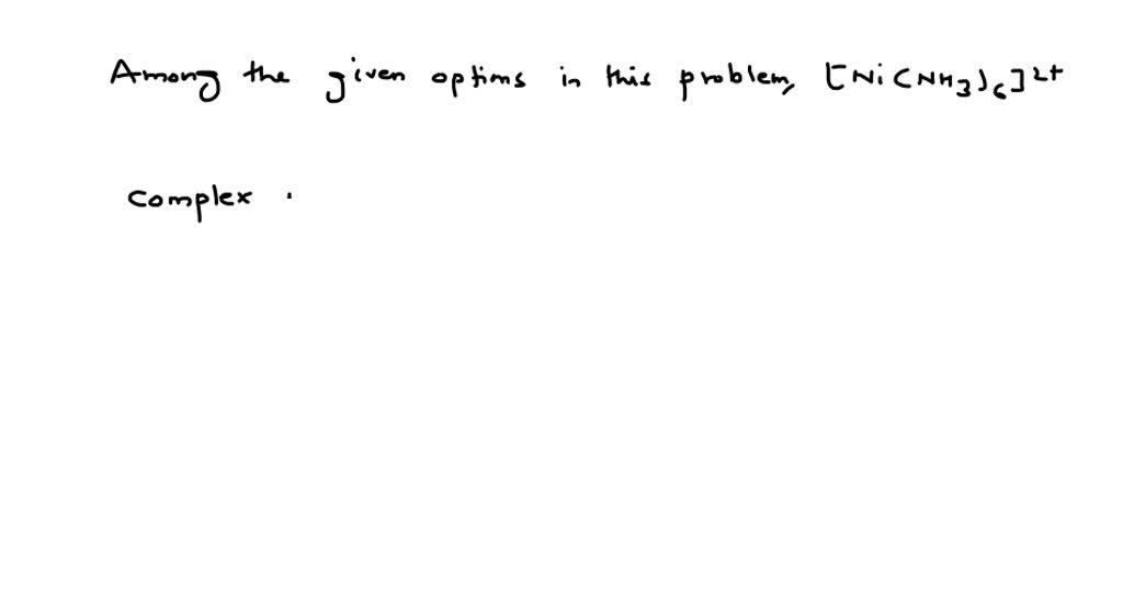 SOLVED:Which one of the following complexes is an outer orbital complex ...