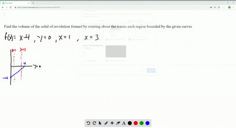 SOLVED:Find the volume of the solid of revolution formed by rotating ...