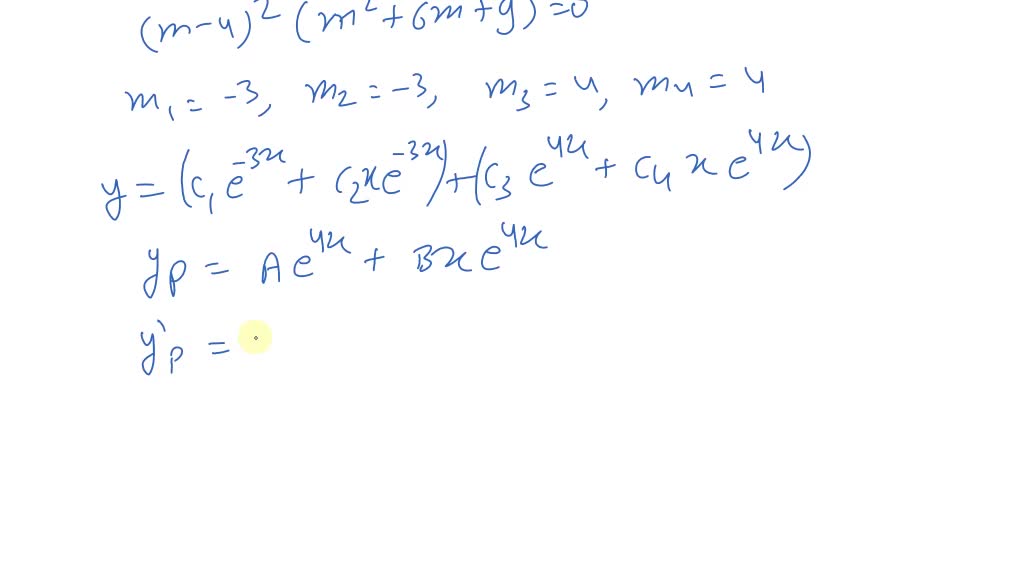 SOLVED:Solve the given differential equations by using the principle of ...