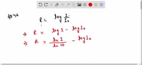 ⏩SOLVED:The magnitude R (measured on the Richter scale) of an… | Numerade