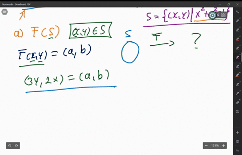 SOLVED:Let F: 𝐑^2 →𝐑^2 be defined by F(x, y)=(3 x+5 y, 2 x+3 y), and let S be the unit circle in ...