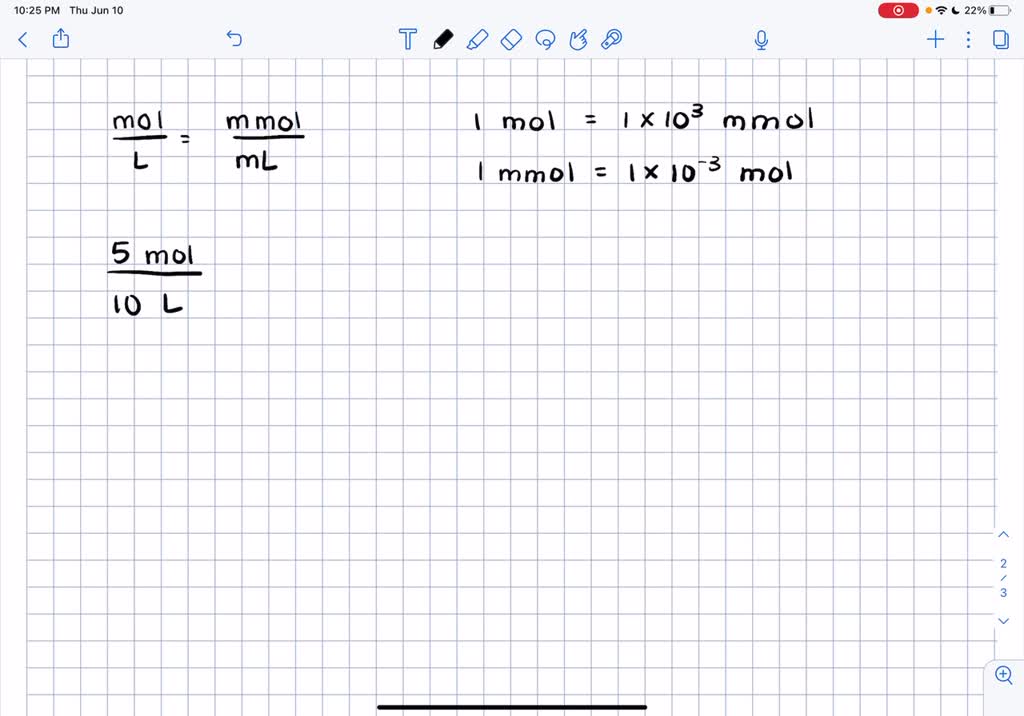 SOLVED Why Is The Molarity Of A Solution The Same Number Whether We
