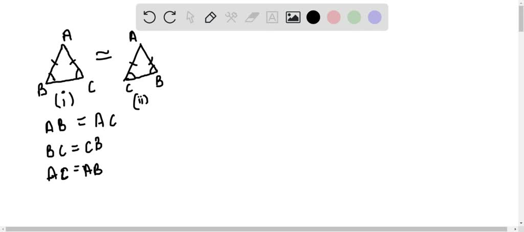 A triangle is equilateral if its three sides have the same length and a ...