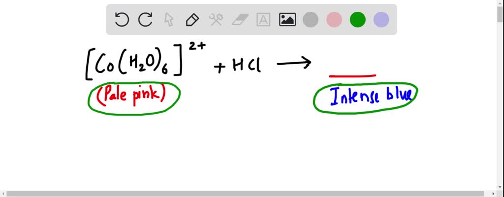 SOLVED:When concentrated HCl is added to a solution of [Co(H2 O)6]^2 ...