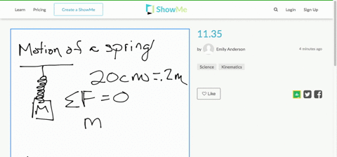 ⏩SOLVED:A certain Hookean spring is stretched 20 cm when a given ...