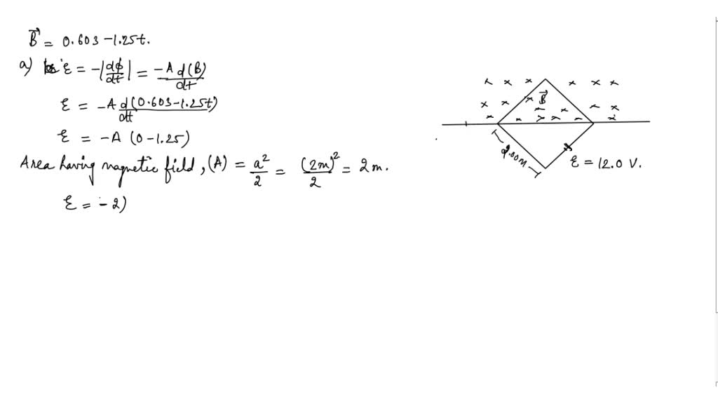 SOLVED:A square wire loop with 2.00 m sides is perpendicular to a ...