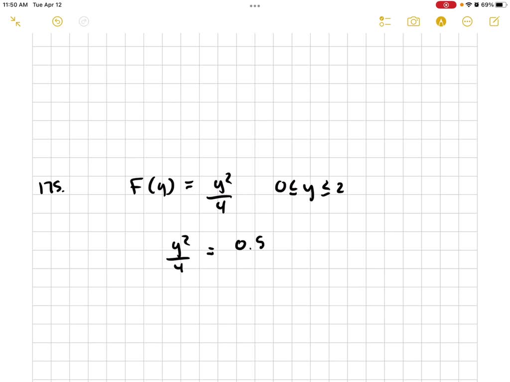 Solvedthe Median Value Y Of A Continuous Random Variable Is That Value 1656