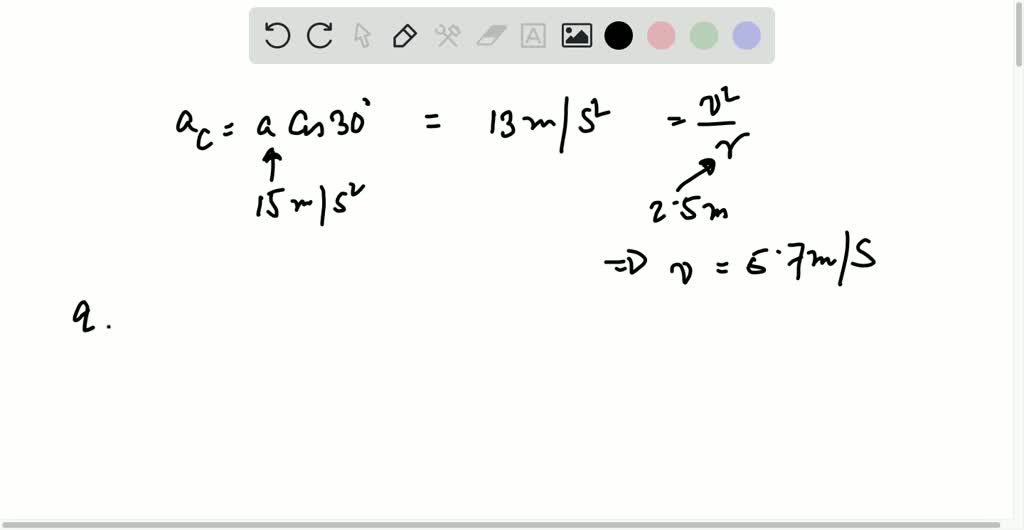 SOLVED:Figure P4.35 represents the total acceleration of a particle moving clockwise in a circle ...