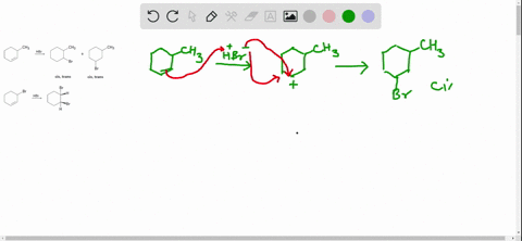 SOLVED: Reaction of HBr with 3-methylcyclohexene yields a mixture of four products: cis- and ...